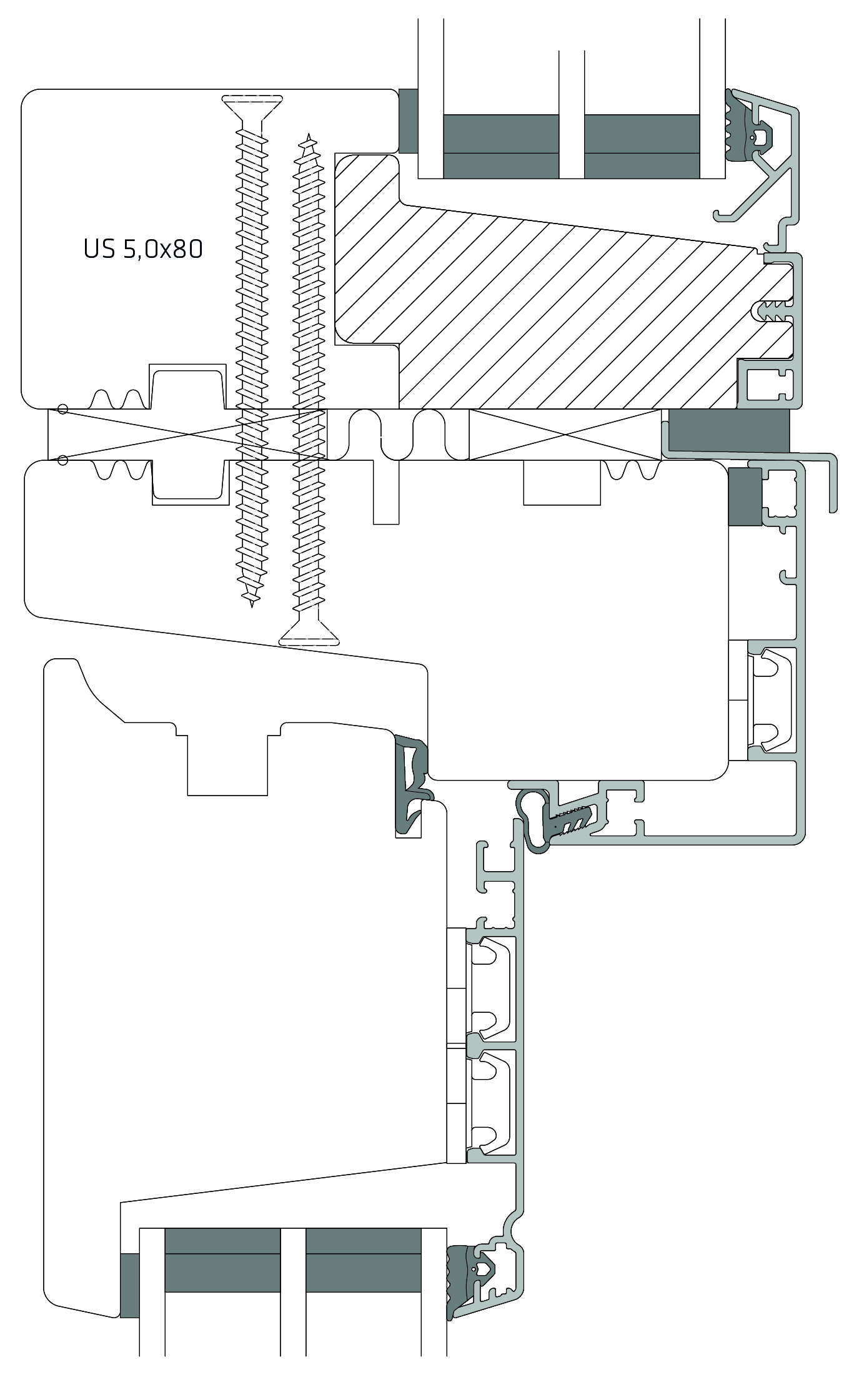 Idealcombi Frame IC Inward opening entrance door