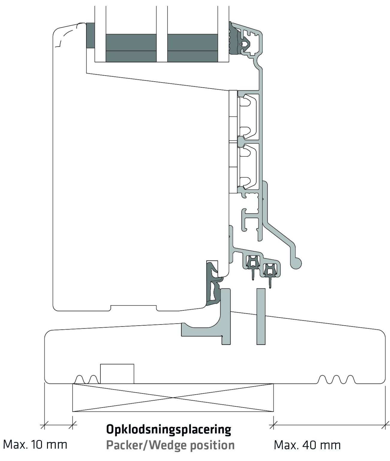 Idealcombi Frame IC Inward opening entrance door