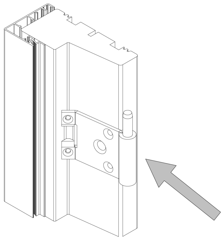 Idealcombi Frame IC Inward opening entrance door