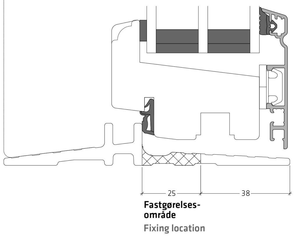 Idealcombi Frame IC Outward opening terrace and stable door