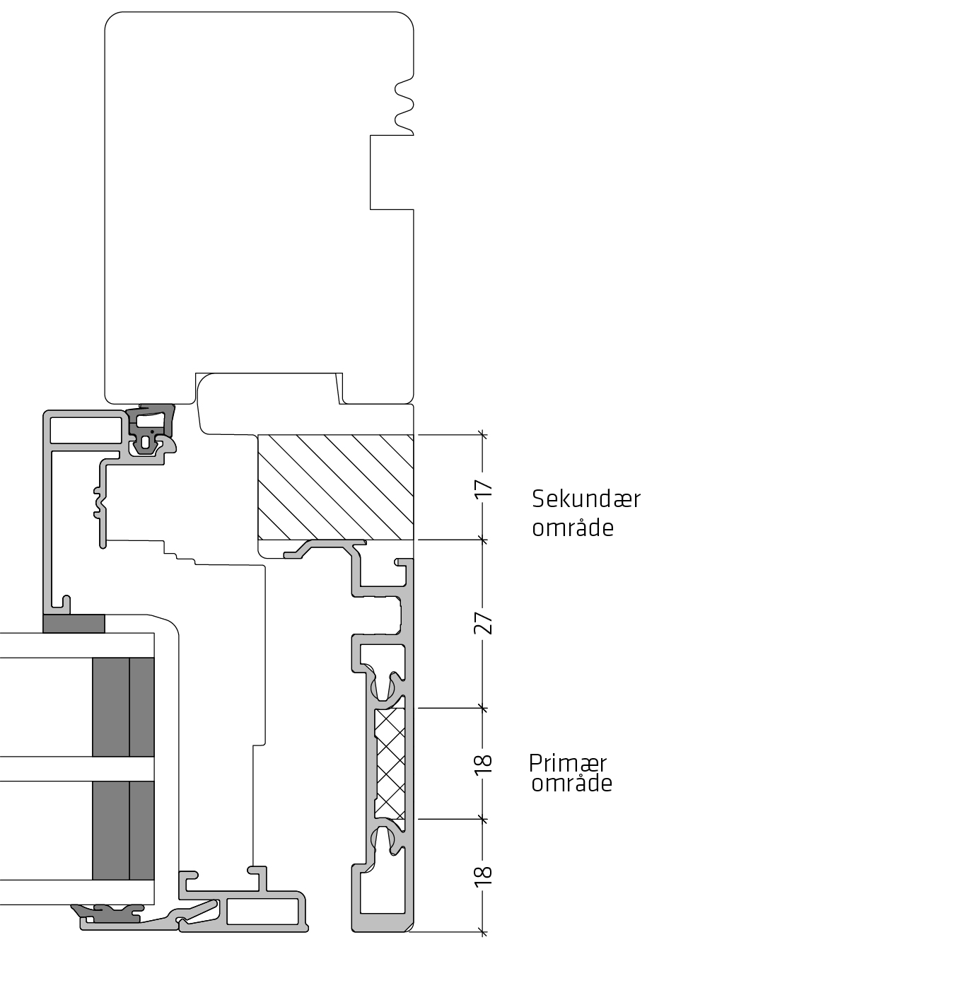 Idealcombi Futura+ Top swing reversible window